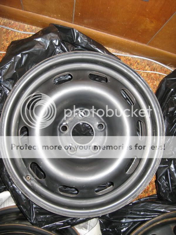 4 5x100 Black Steel 15" wheels for sale Chicagoland area | VW Vortex ...