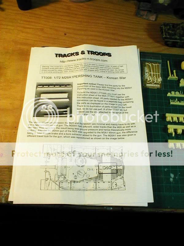 M26A1 Pershing 1:72 'tracks and troops' resin - The Workshop ...