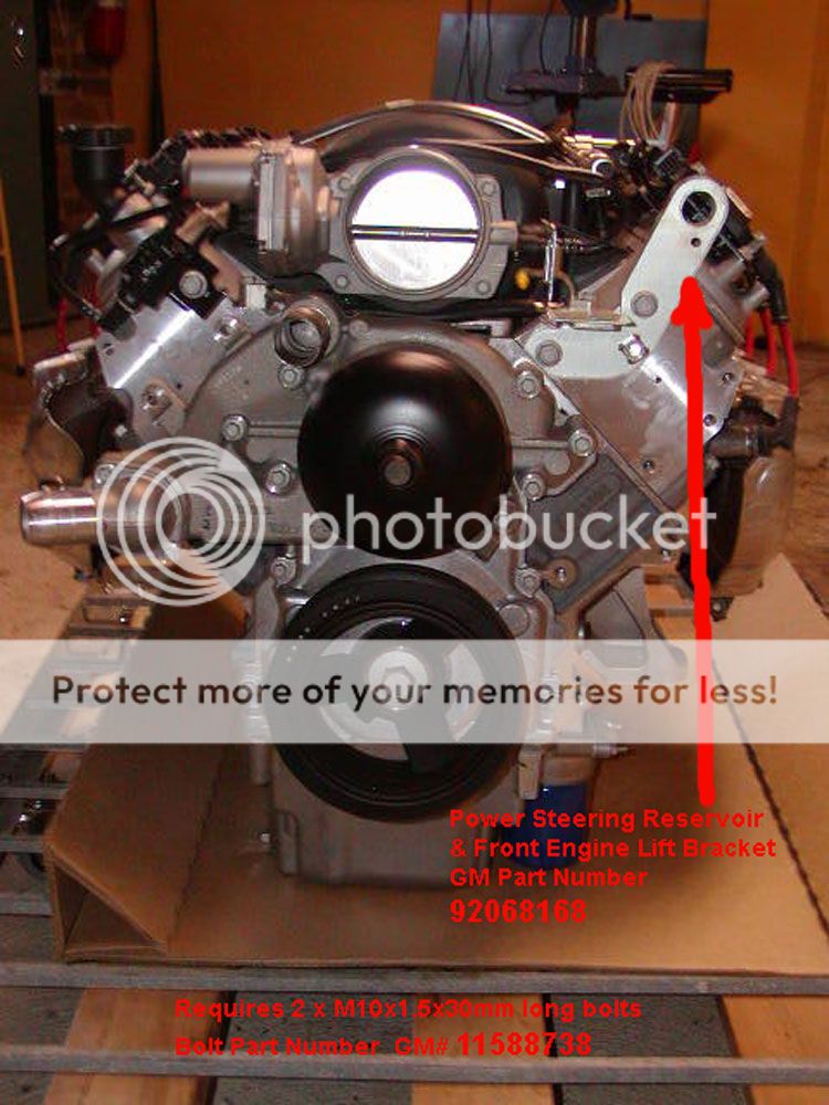 L76 & LS3 Engine Lifting Brackets