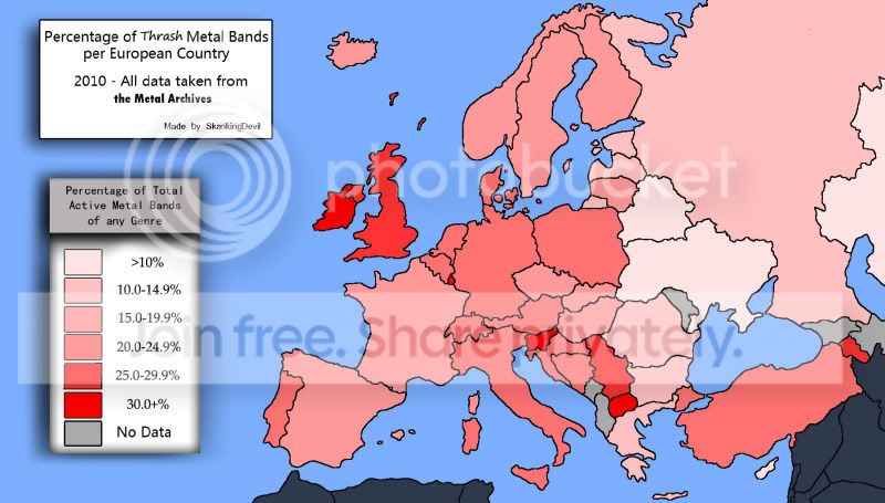Metal Map of Europe - Encyclopaedia Metallum: The Metal Archives