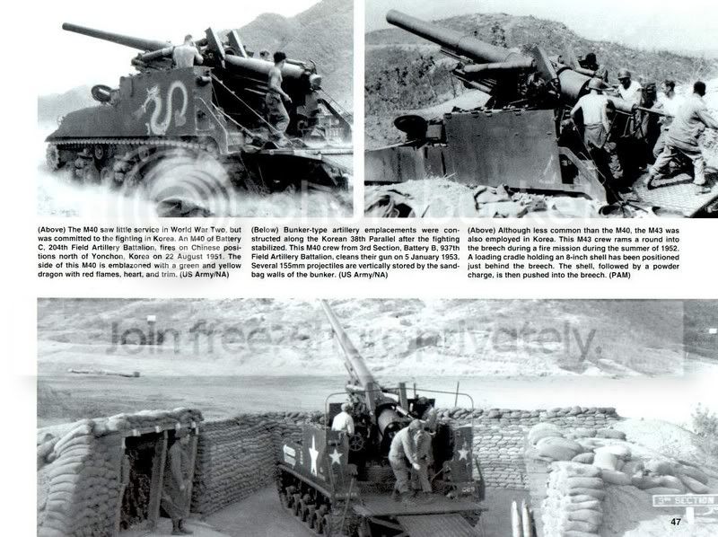 M40 GMC Long Tom - Pics in action