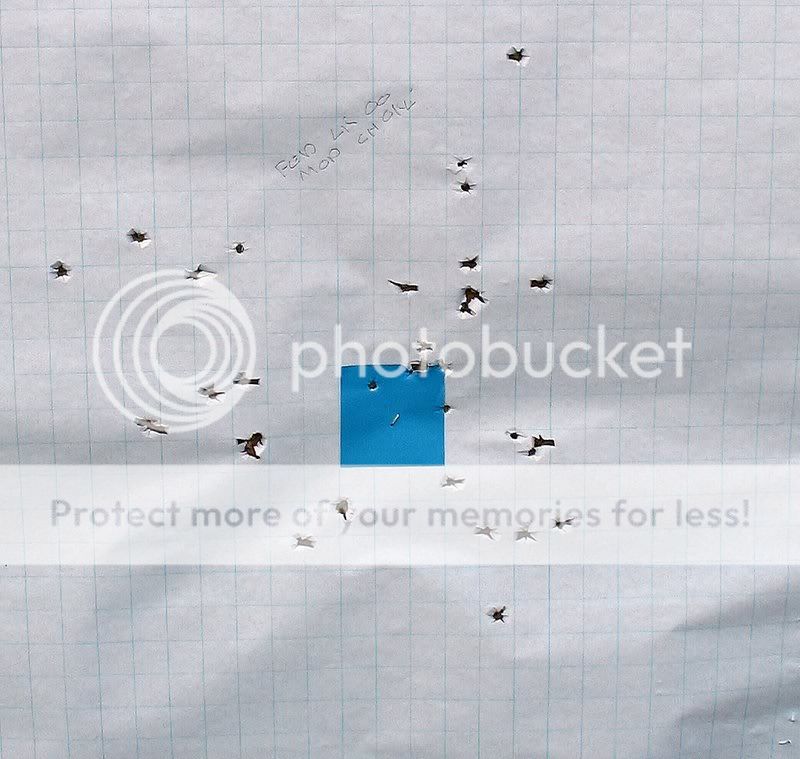 Short Federal flite control low recoil 00 buck test patterning ...