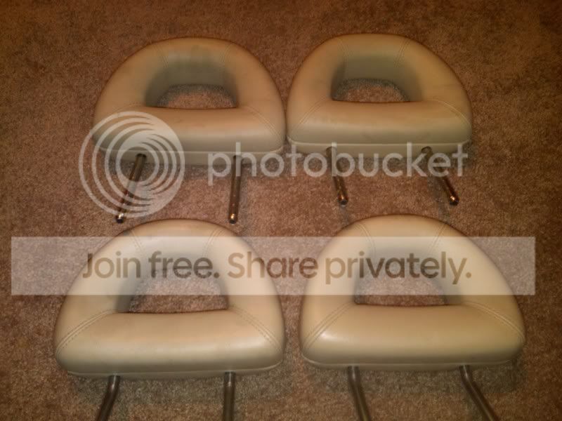 Set of 4 Tan Leather Beetle Donut Headrests!!!!! | VW Beetle Forum