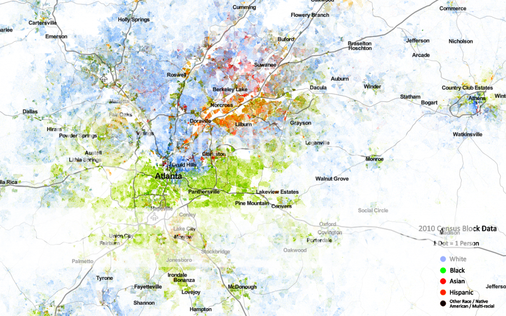 Racial Map Of Atlanta Ga