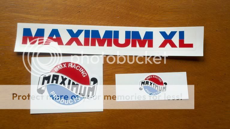 BMXmuseum.com For Sale / Maximum BMX Old School Vintage Decal Set