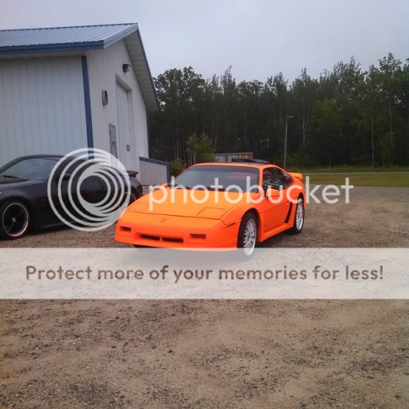 Plastidipped Fiero Bright Orange (56k warning: time to upgrade ...