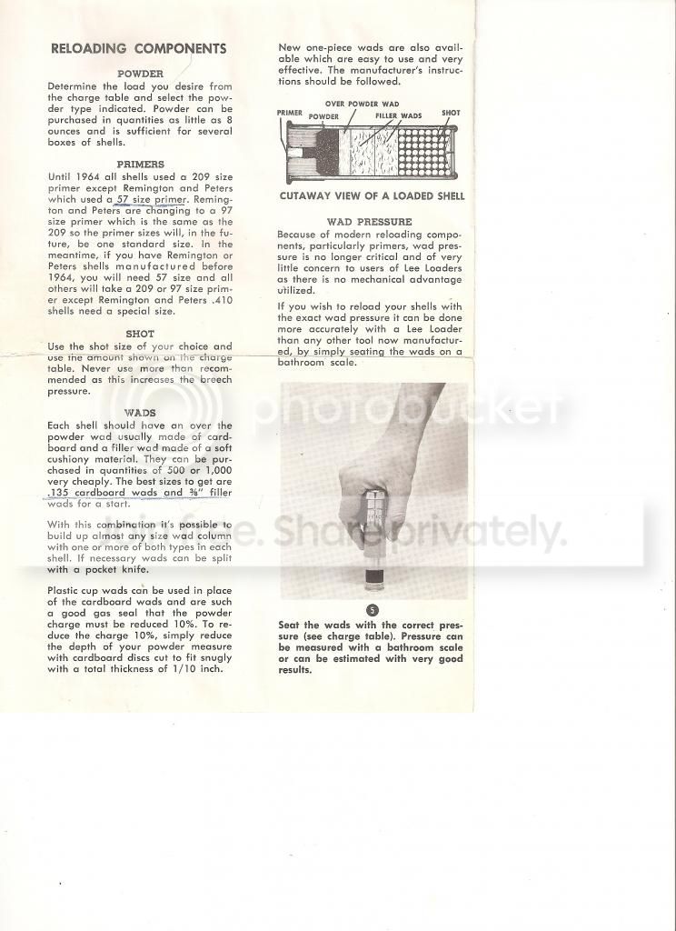Lee Loader instructions.