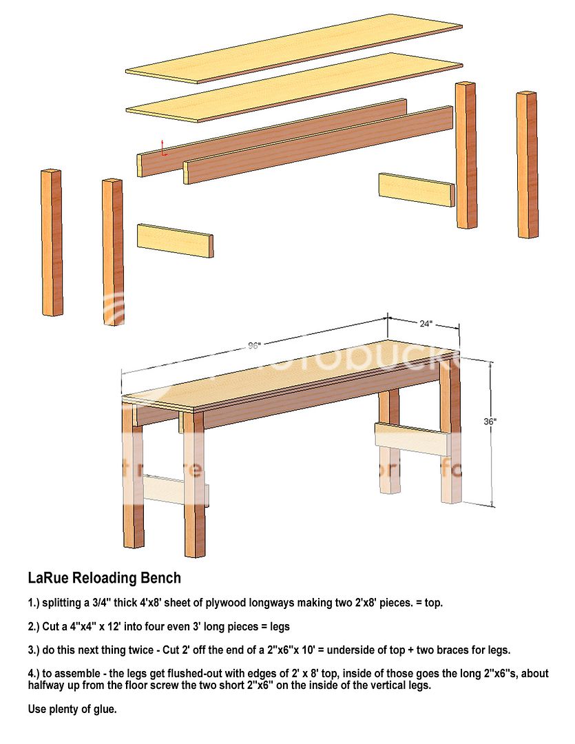Schematic for reloading bench I designed & built as a teenager - AR15.COM