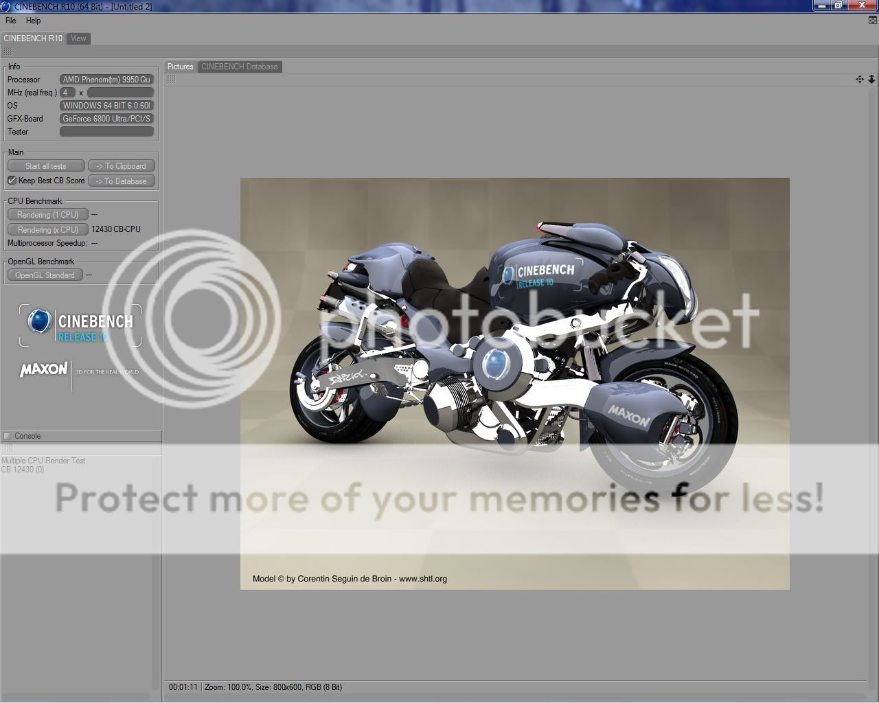 Cinebench R10 Benchmark suite | TechPowerUp Forums